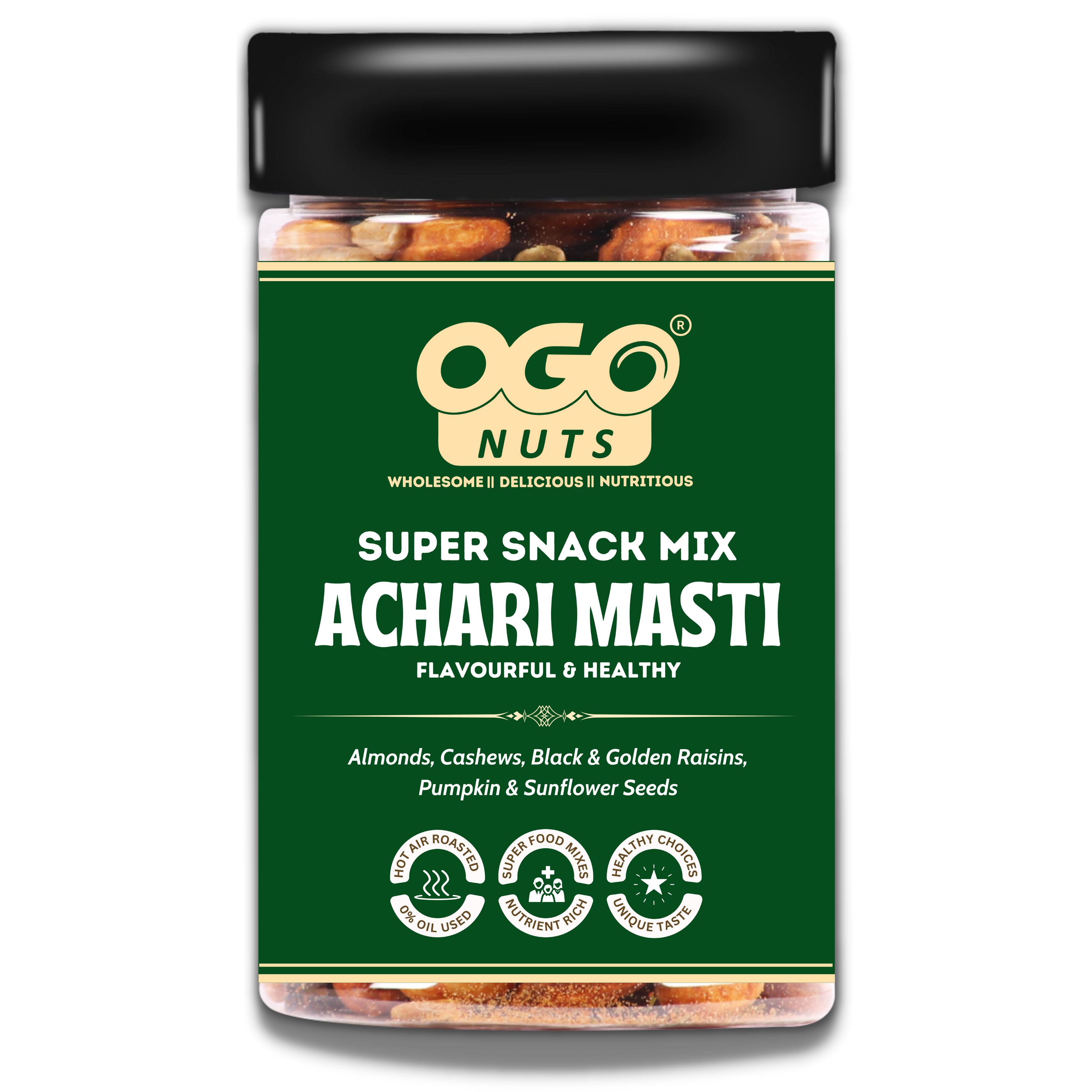 Ogonuts Achari Masti Super Snack Mix | Seasoned with Spices & Herbs ...