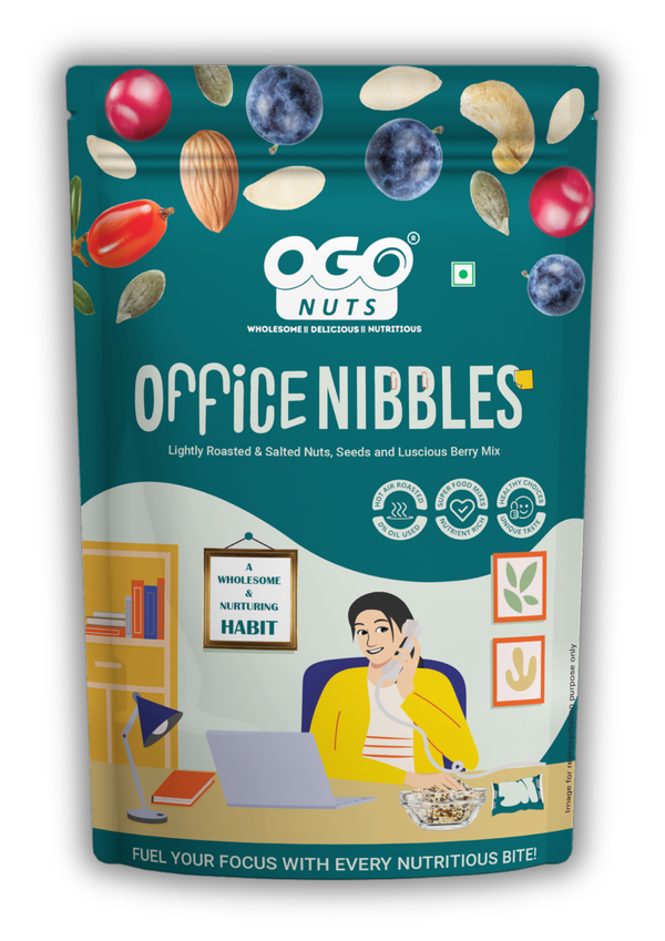 Ogonuts Office Nibbles Super Snack Mix| Energy Boost, Focus Fuel – OgoNuts